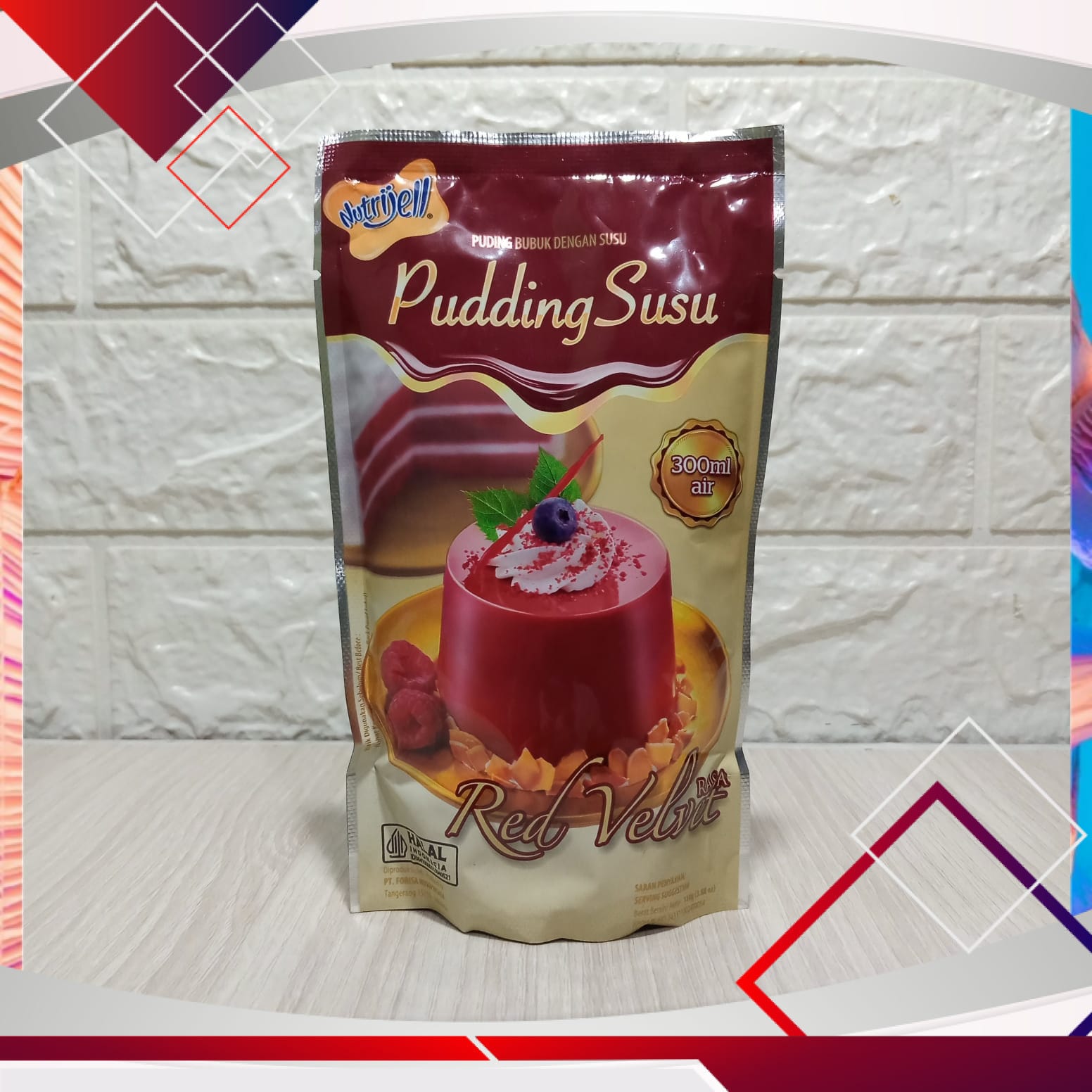 Nutrijell Pudding Susu Rasa Red Velvet 110gr . – Toko Sembako Murah ...